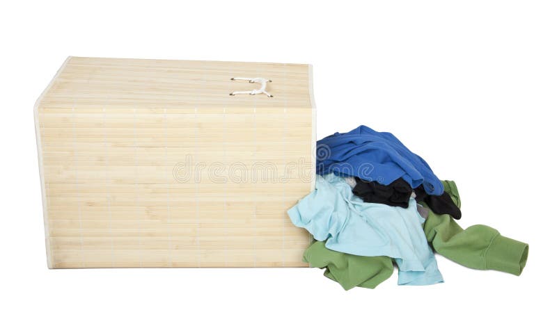 Box with Dirty Laundry stock photo. Image of shirt, full - 26924070