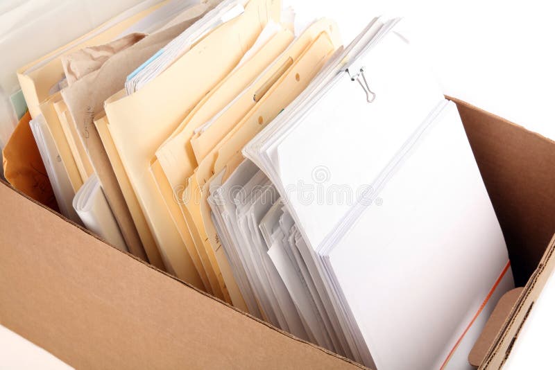 A box of document stock image. Image of stationery, supplies - 2320183
