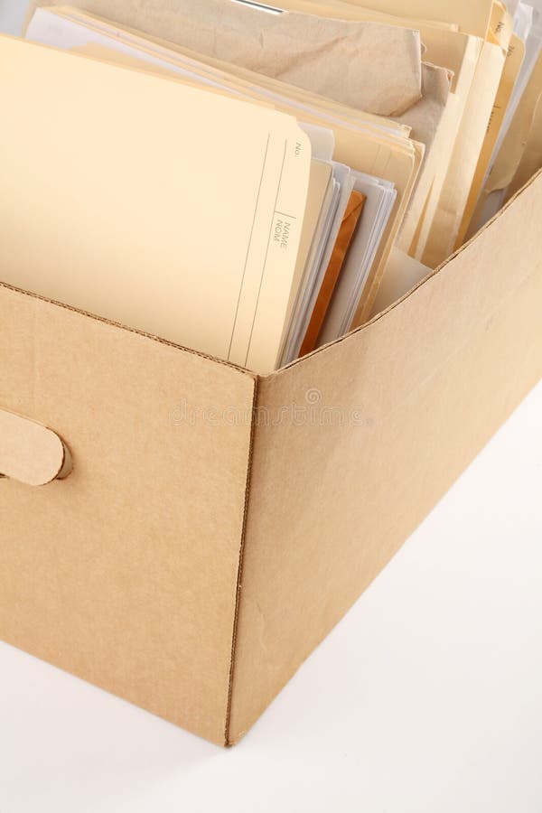 A box of document stock photo. Image of stationery, filing - 2320192