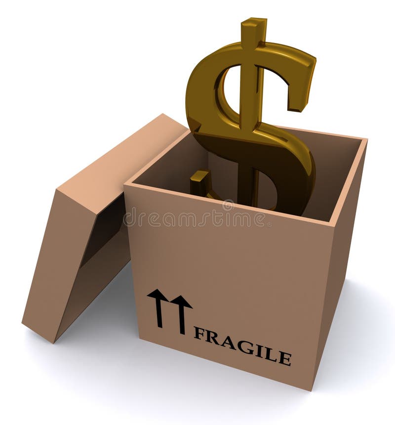 Dollar Sign on Orange Background Stock Illustration - Illustration of ...