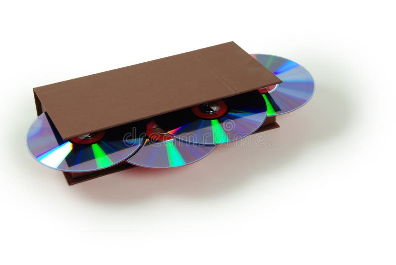 Box of DVDs stock photo. Image of backup, data, hide, disc - 6748604