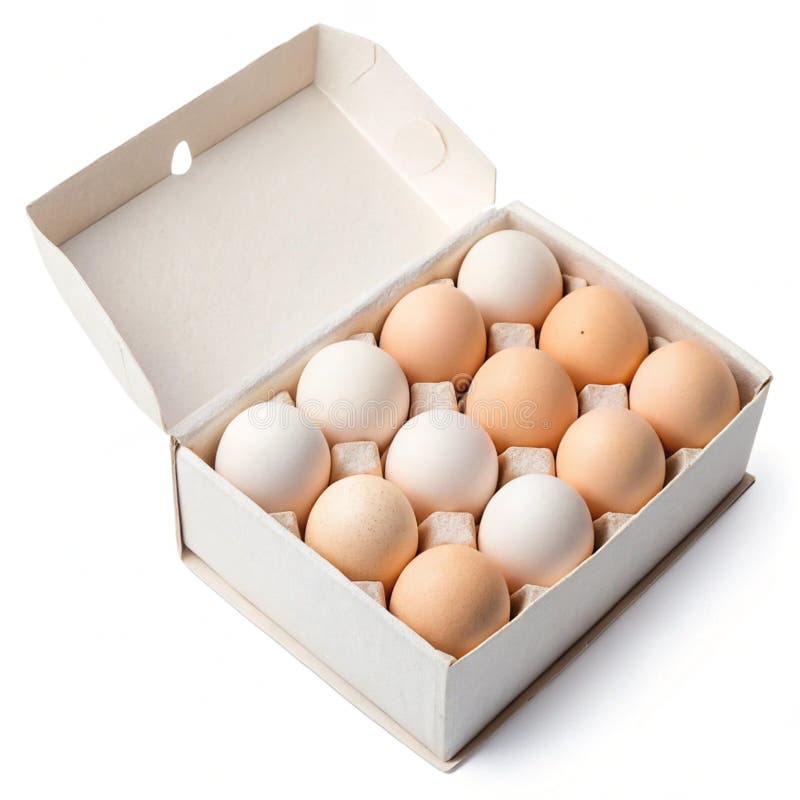Box of eggs stock illustration. Illustration of eggs - 357697500