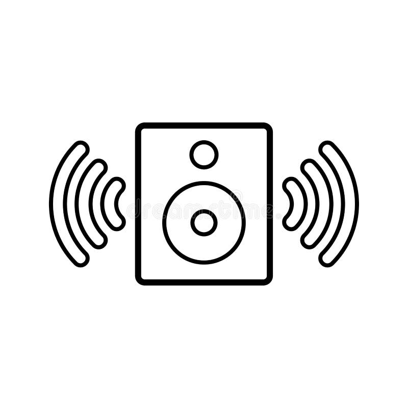 Box, Electrical, Loudspeaker Line Icon. Outline Vector Stock ...