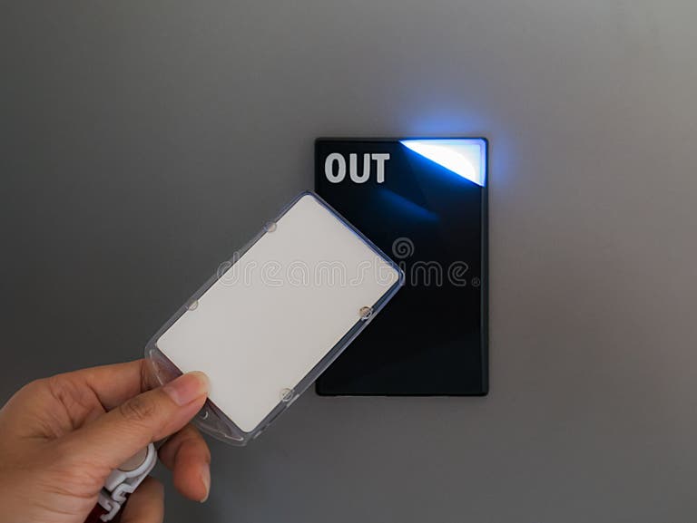 Electronic Key Access System To Lock and Unlock Doors Stock Image ...