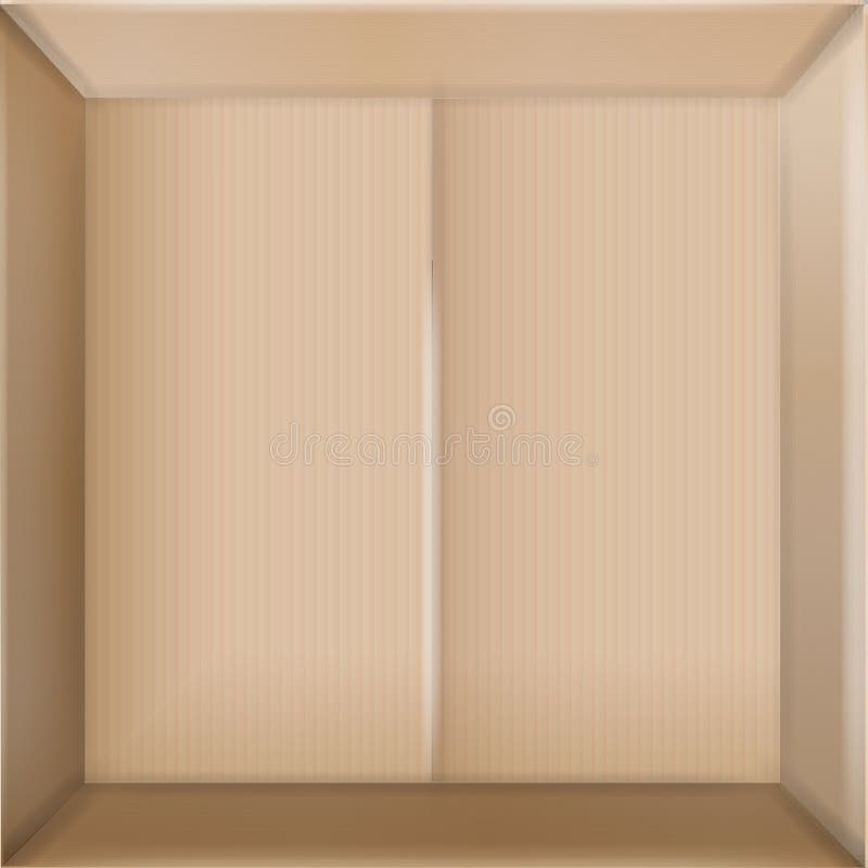 Box. Empty Open and Closed Cardboard Box Stock Vector - Illustration of ...