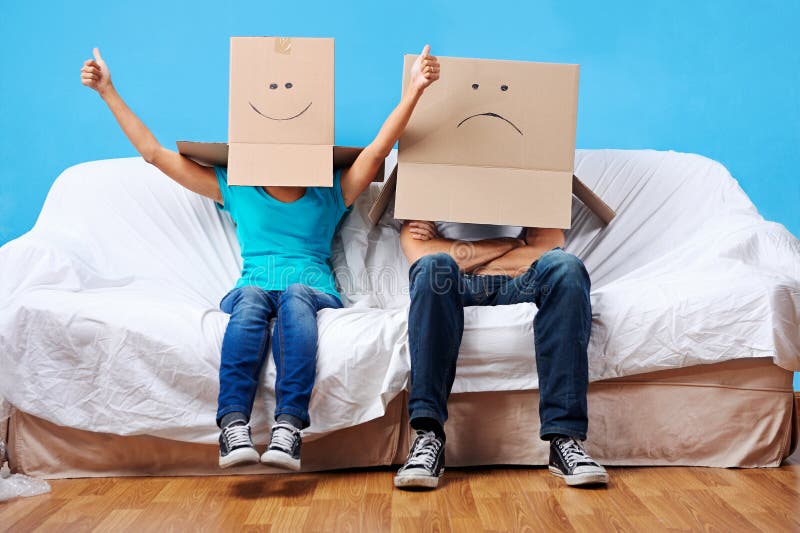 Box face couple stock photo. Image of apartment, happy - 31576840