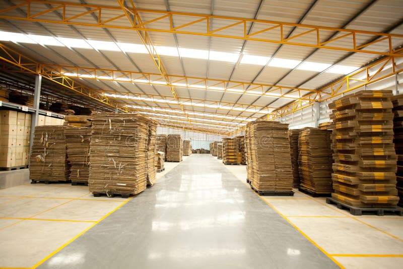 Box factory stock image. Image of manufacturing, container - 31517707