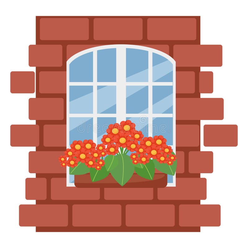Window Flowers Box Stock Illustrations – 341 Window Flowers Box Stock ...