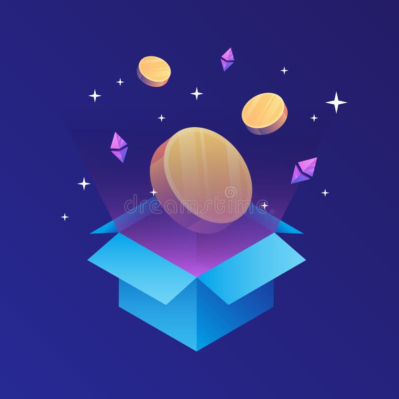 Cryptocurrency Coins Box Stock Illustrations – 127 Cryptocurrency Coins ...