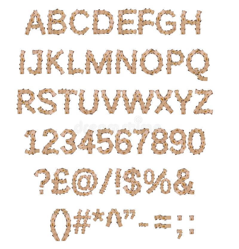 Rubbish Font. Trash ABC. Garbage Alphabet. Letter Litter. Part 2 Stock ...