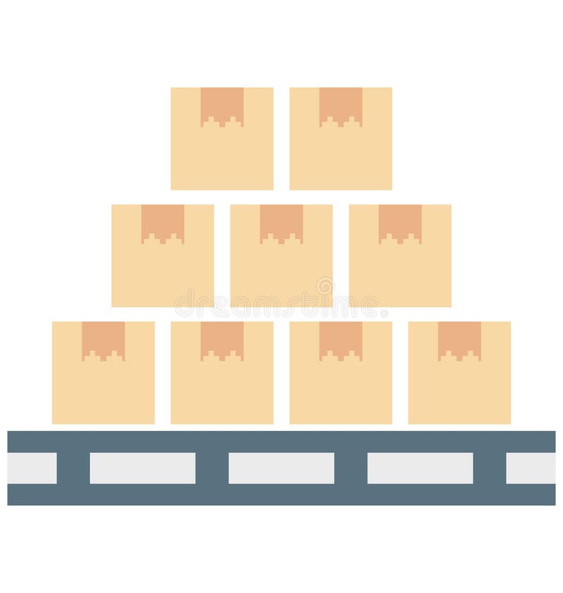 Box Fragile Color Isolated Vector Icon Editable Stock Vector ...