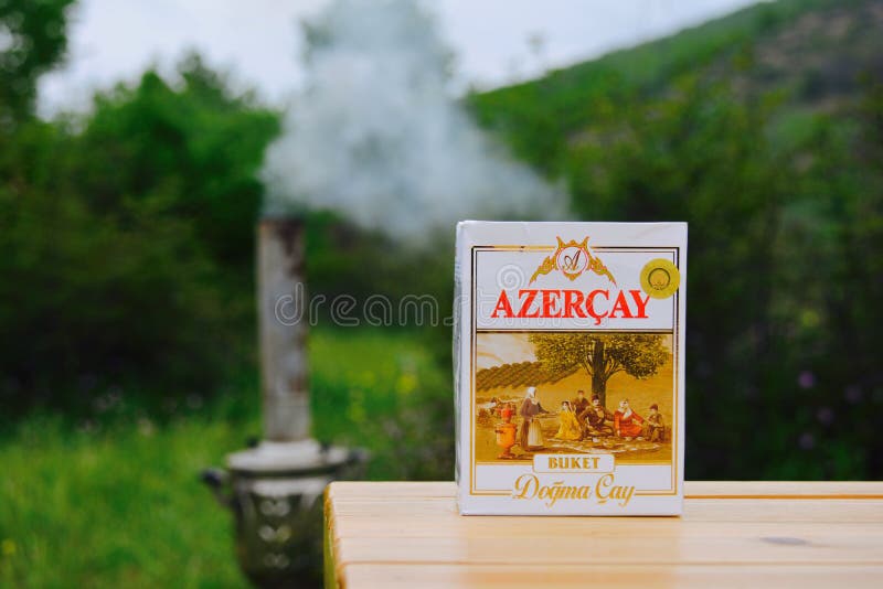 Box of Fragrant Tea, Azercay Editorial Image - Image of glass ...