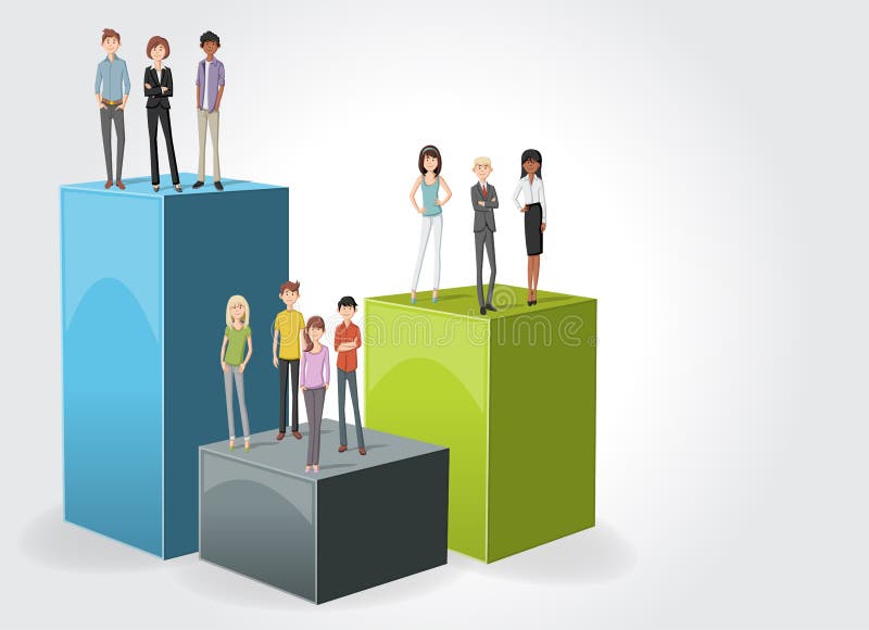 Box Frame Background with Business People. Stock Vector - Illustration ...