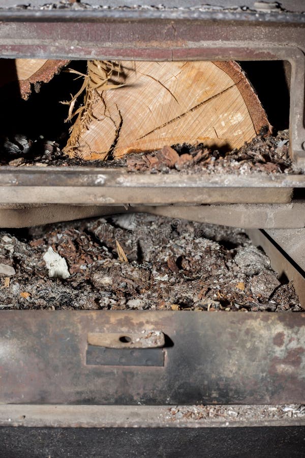 A Box Full of Ashes Under the Fireplace Stock Photo - Image of metal ...