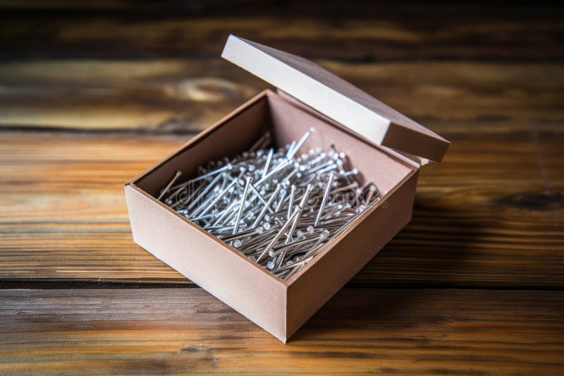 A box full of nails stock illustration. Illustration of renovation ...