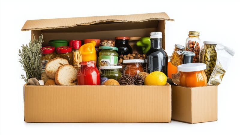 A Box Full of Pantry Essentials, Perfect for Stocking Up for the Season ...