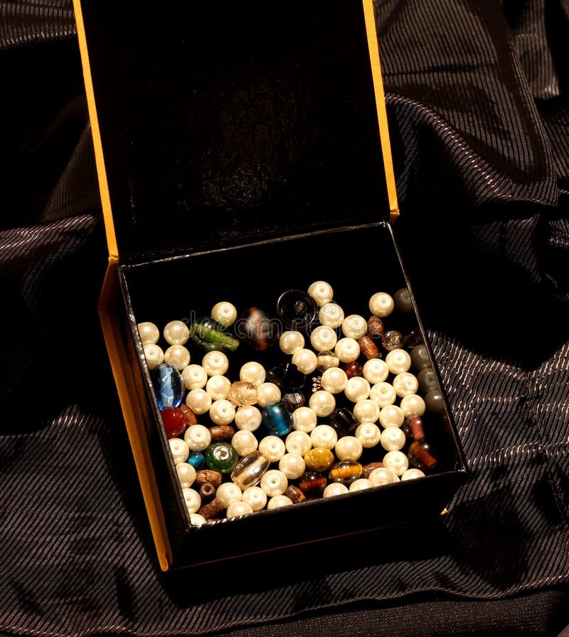 A Box Full of Precious Stones Stock Photo - Image of color, colored ...