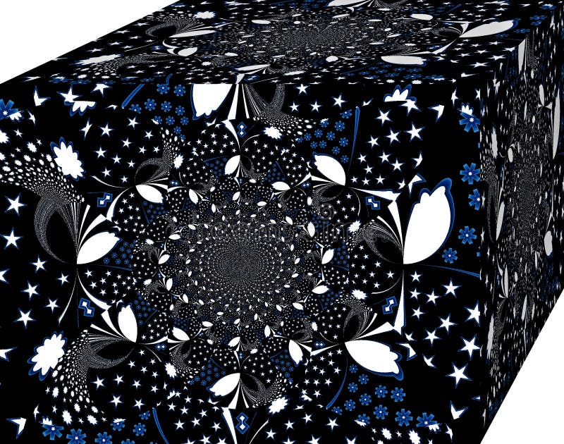 Box of Geometric Colorful Patterns and Ornaments. Background. 3D ...