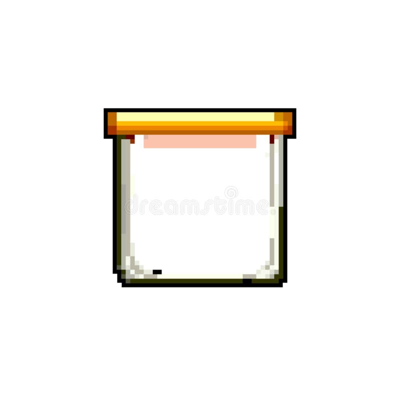 Box Glass Container Game Pixel Art Vector Illustration Stock Vector ...