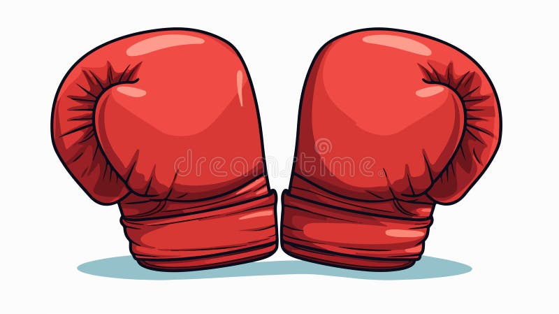 Box Gloves Drawing stock vector. Illustration of concept - 345279520