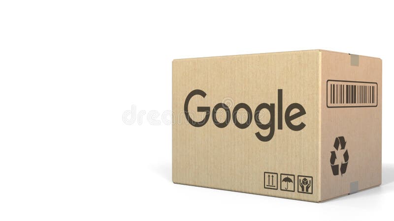 Box with Google Logo. Editorial 3D Rendering Editorial Stock Image ...