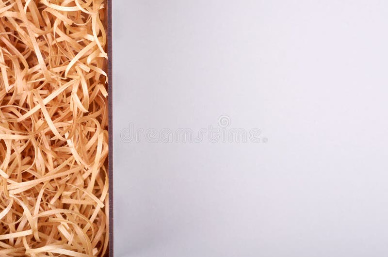 Box with Hay or Straw, Packing Template Stock Image - Image of wood ...
