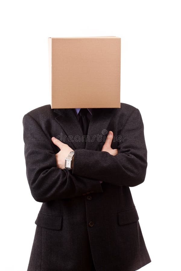 Box Head stock image. Image of concepts, shot, cardboard - 21508561