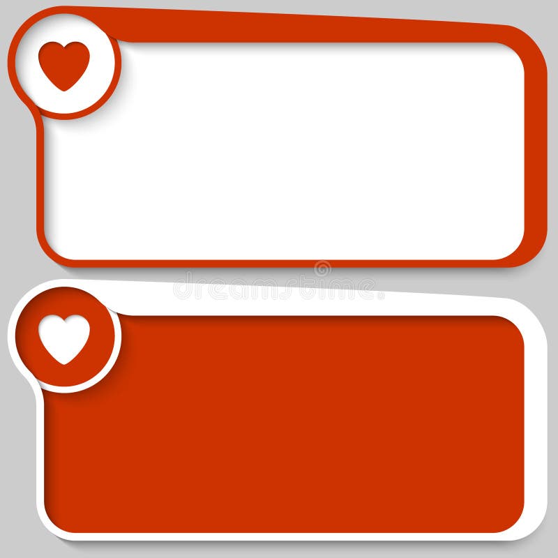 Red text box stock vector. Illustration of style, outline - 35121090