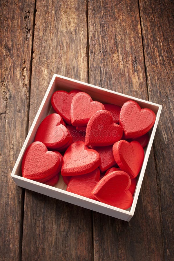 Heart shaped wooden things stock image. Image of design - 13925813