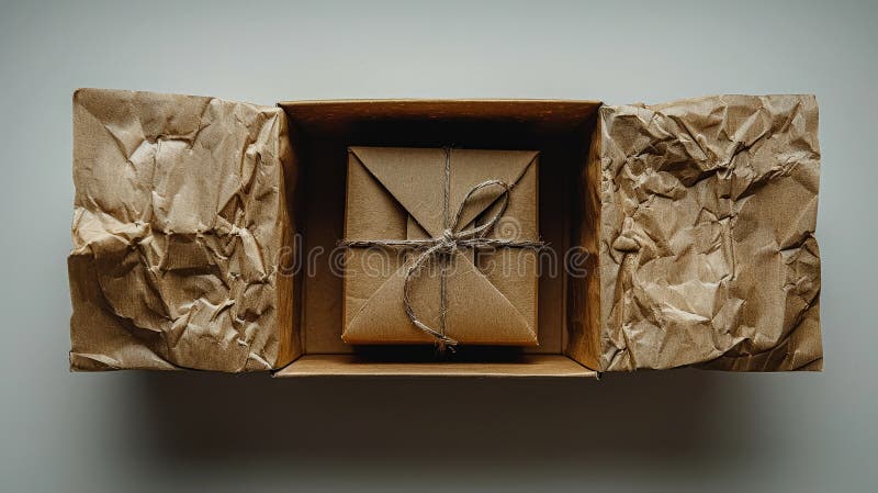 Box with a Hole in it is Open and Empty. Stock Image - Image of carton ...