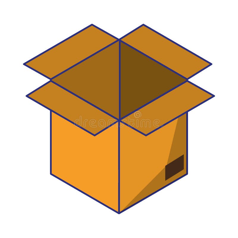 Box icon cartoon stock vector. Illustration of open - 146288145