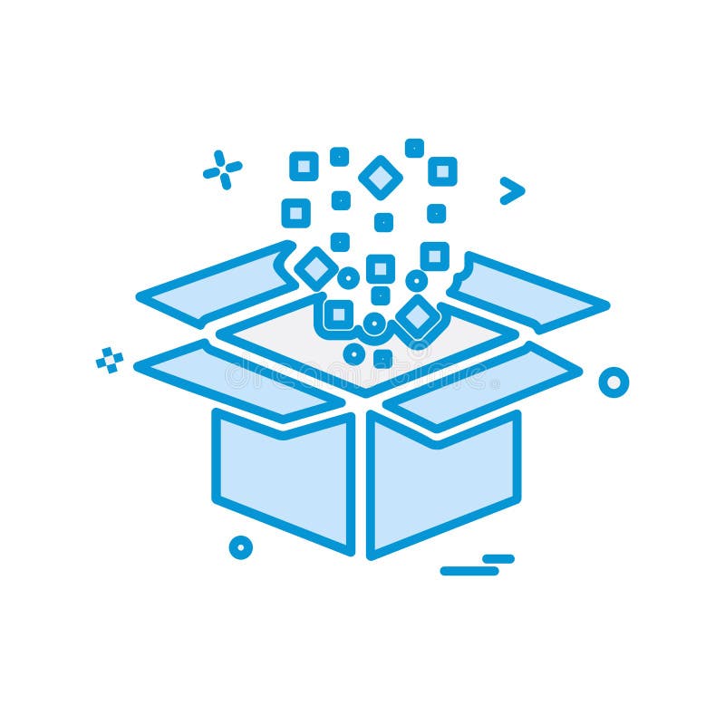 Box icon design vector stock vector. Illustration of graphic - 125534698