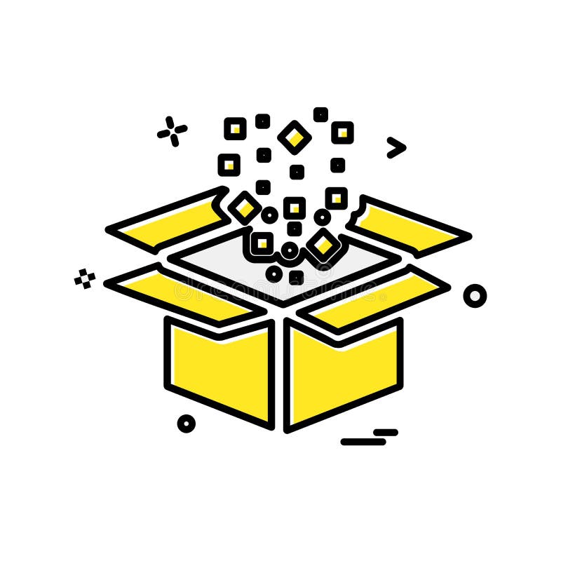 Box icon design vector stock vector. Illustration of design - 132411375