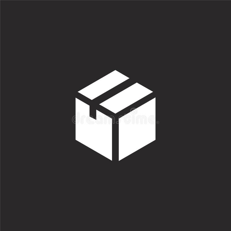Box Icon. Filled Box Icon for Website Design and Mobile, App ...