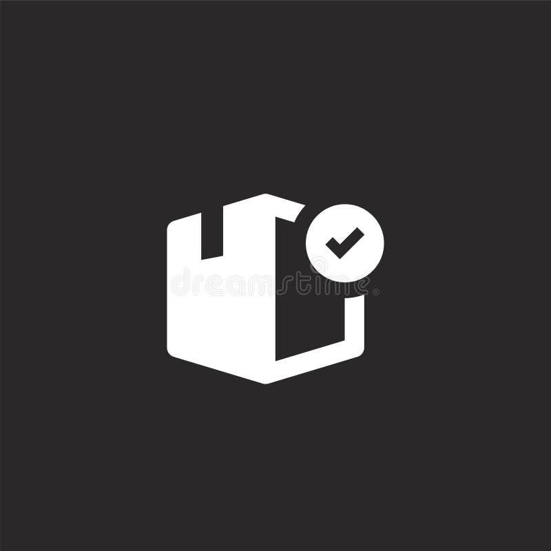 Box Icon. Filled Box Icon for Website Design and Mobile, App ...