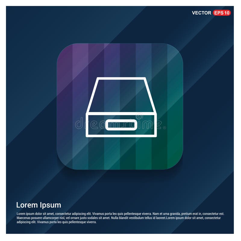 Box icon stock vector. Illustration of tools, button - 122483457