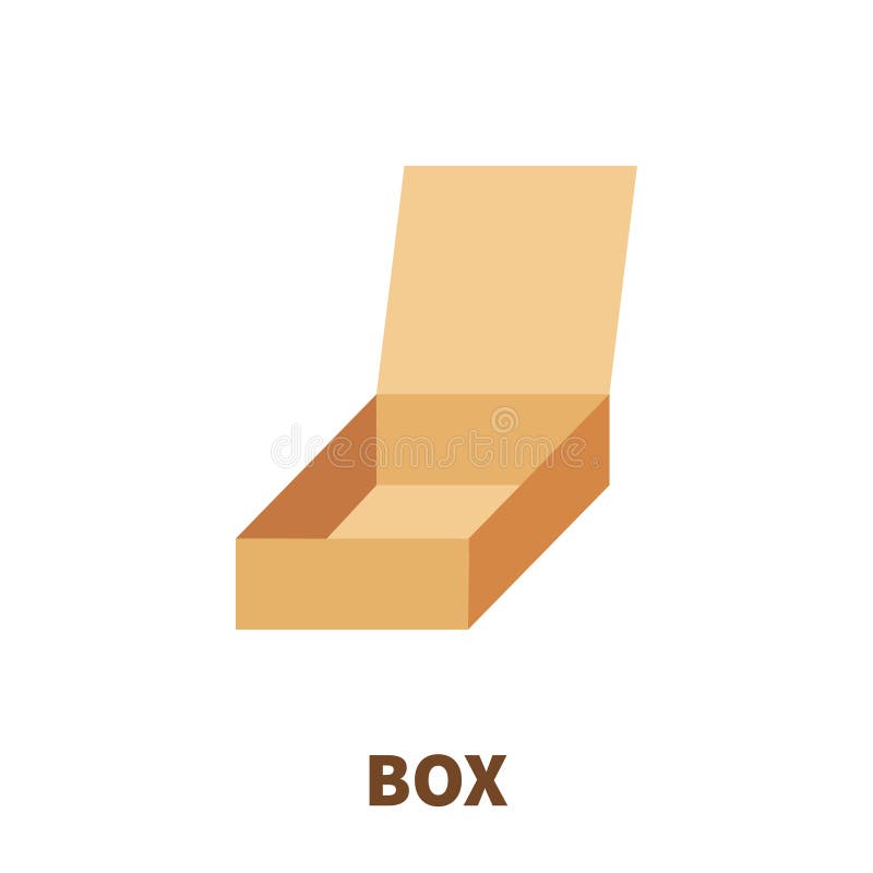 Box Icon Or Logo In Modern Flat Style. Stock Vector - Illustration of ...