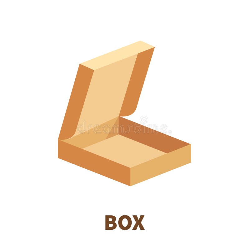 Box Icon or Logo in Modern Flat Style. Stock Vector - Illustration of ...