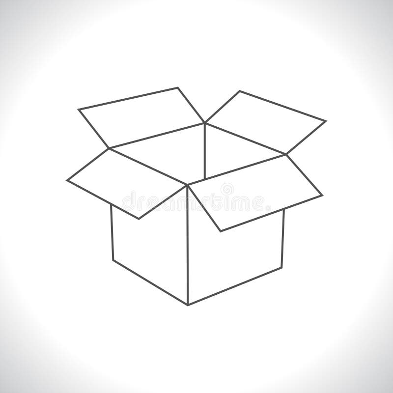 Box icon vector design stock vector. Illustration of square - 200537240