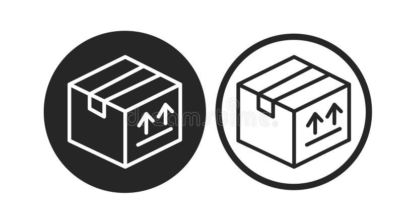 Box Icon Set. Vector Isolated Editable Flat Set of Boxes Illustrations Stock Vector ...