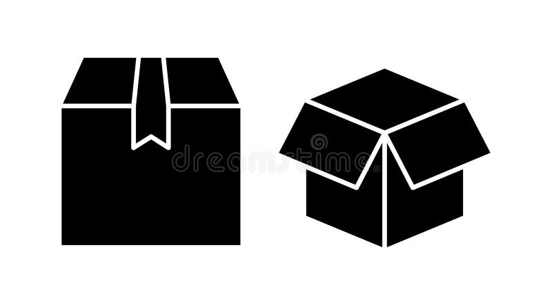 Box Icon . Box Sign. Delivery Package. Parcel Box Stock Vector ...