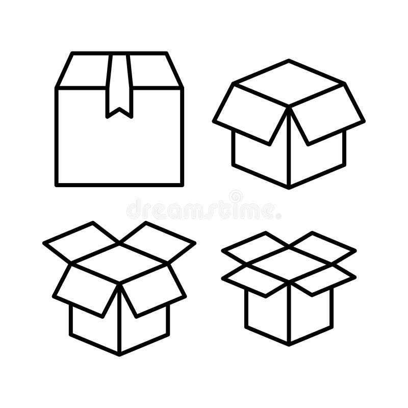 Box Icon . Box Sign. Delivery Package. Parcel Box Stock Vector ...