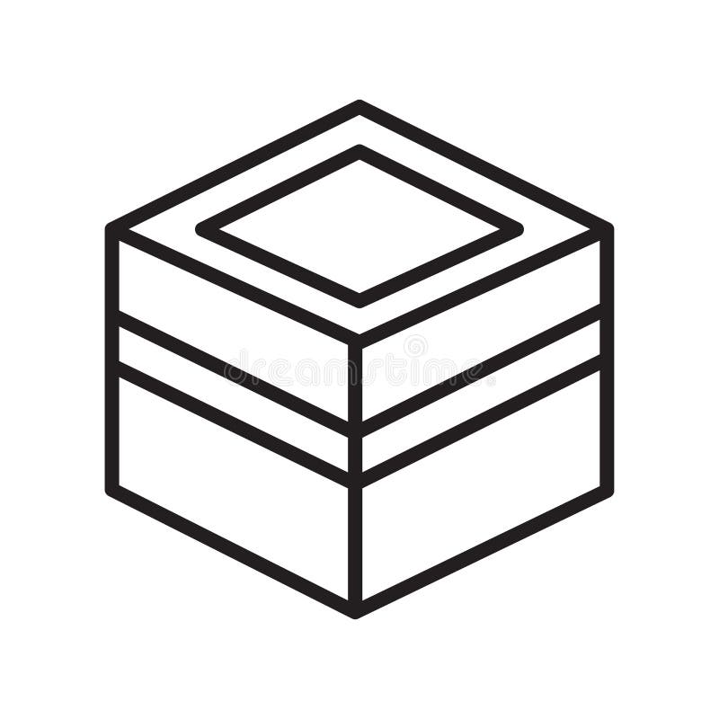 Box Icon Vector Sign and Symbol Isolated on White Background Stock ...