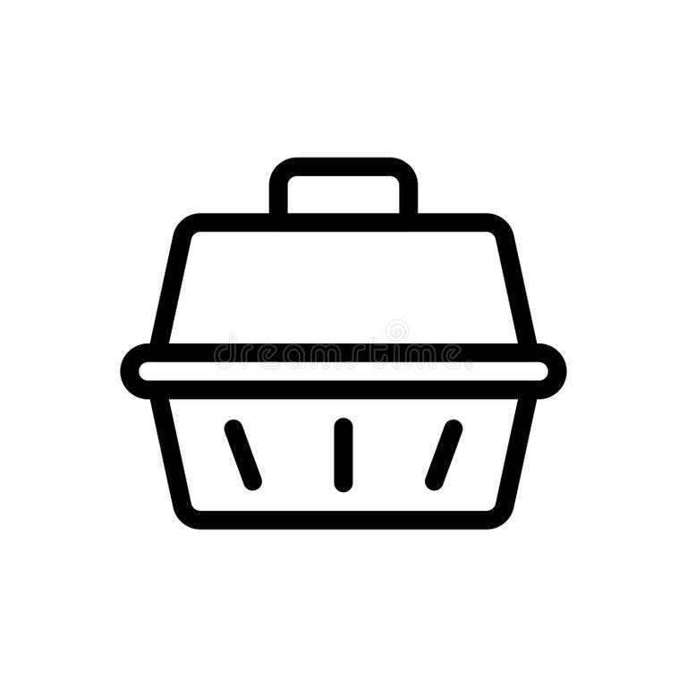 Box vector thin line icon stock vector. Illustration of pack - 206231590