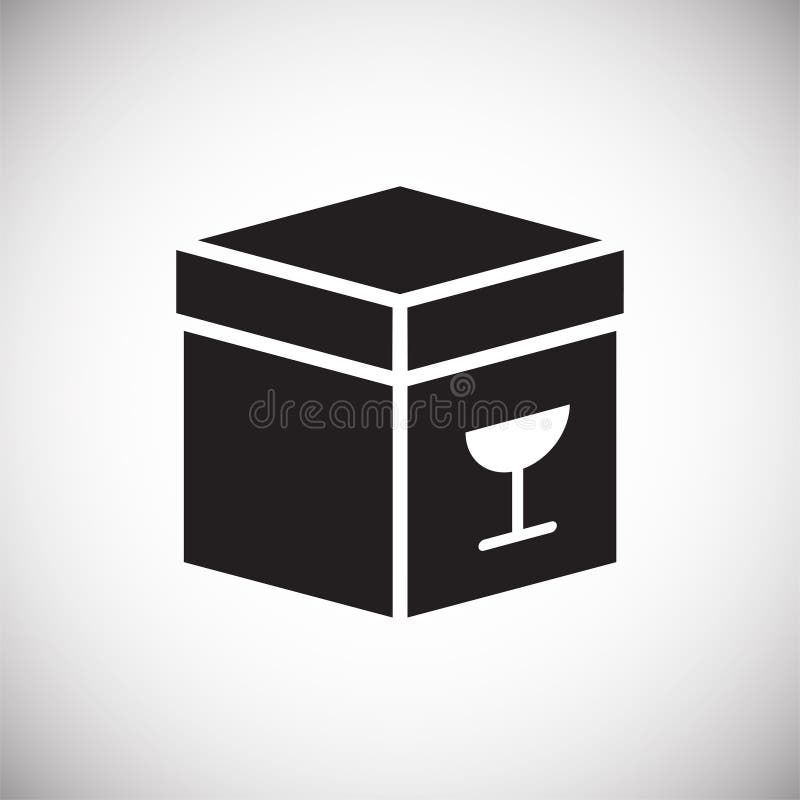 Box Icon on White Background for Graphic and Web Design, Modern Simple ...