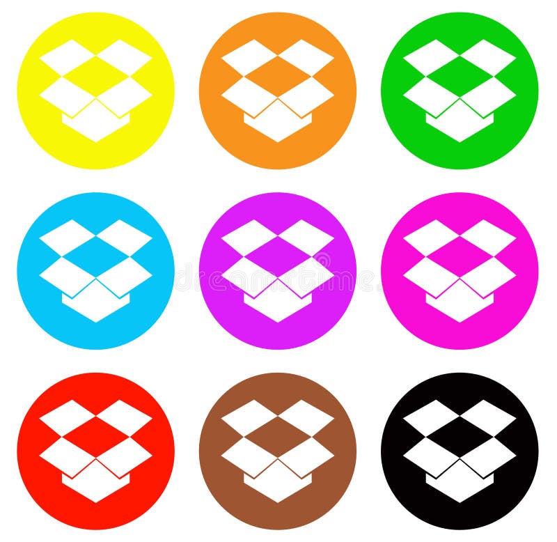 Box icons collection stock vector. Illustration of button - 125989754