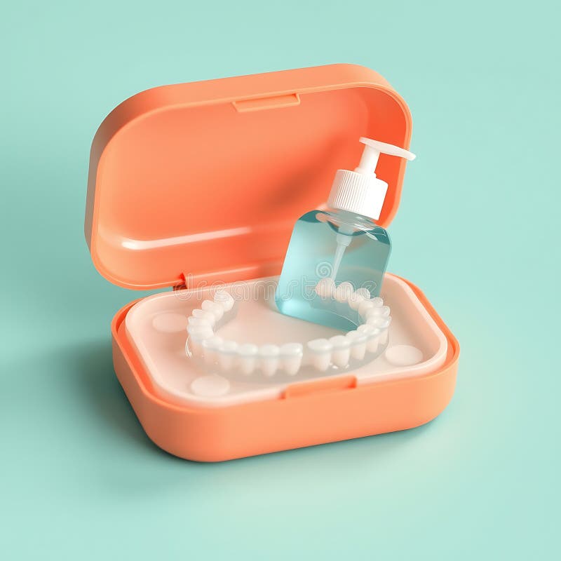 A Box of Individually Wrapped Dental Instruments on a Pastel Peach ...