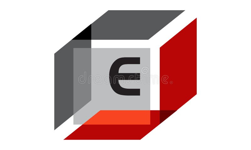 Box Initial E stock vector. Illustration of company, connecting - 90075109