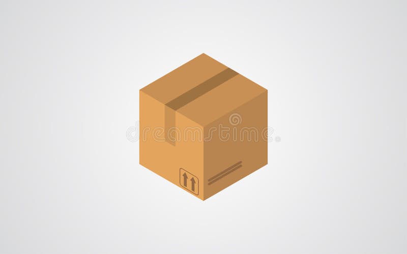 Box isometric vector icon stock vector. Illustration of design - 82185690