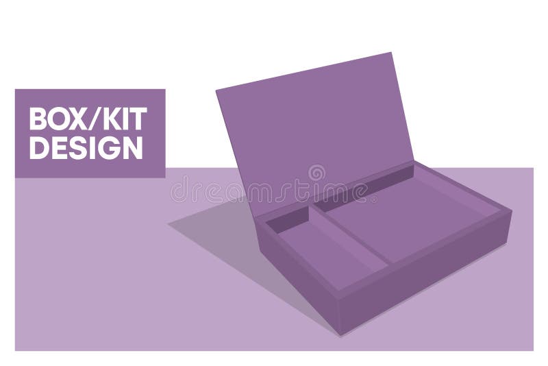 Vector Open BOX KIT PACKAGE DESIGN Mockup Stock Vector - Illustration ...